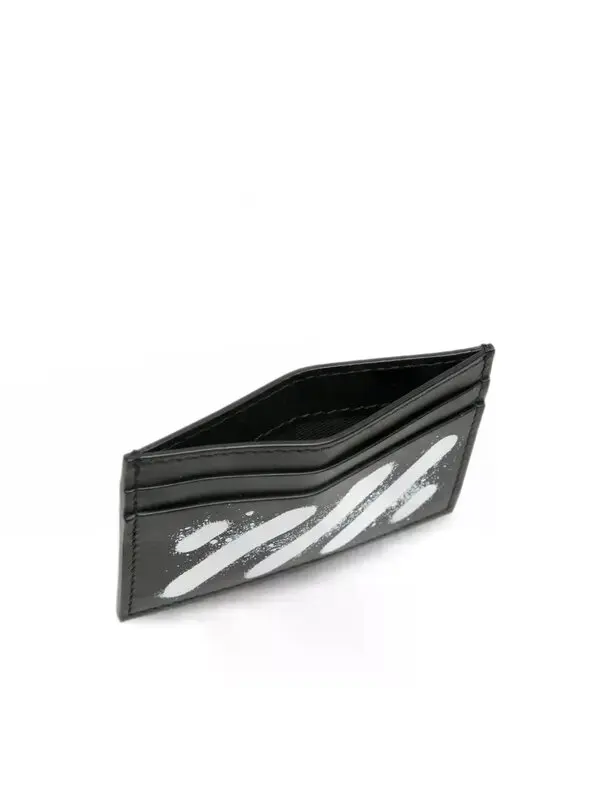 Off-White Diagonals Leather Cardholder