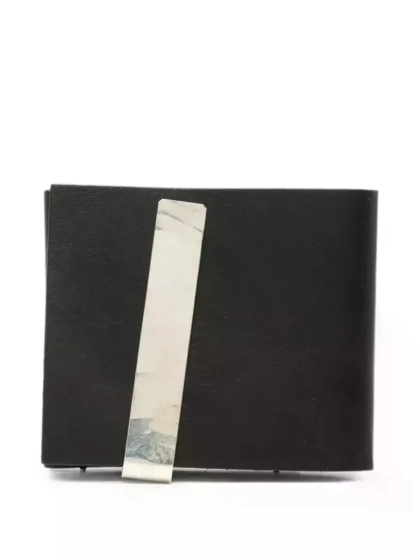 Werkstatt:München Silver-clip Leather Card Case