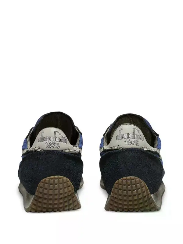 DIADORA Equipe Dirty Logo-embroidered Panelled Sneakers - Blue