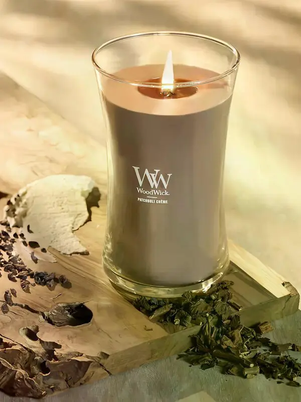 WOODWICK Patchouli Crème Candle