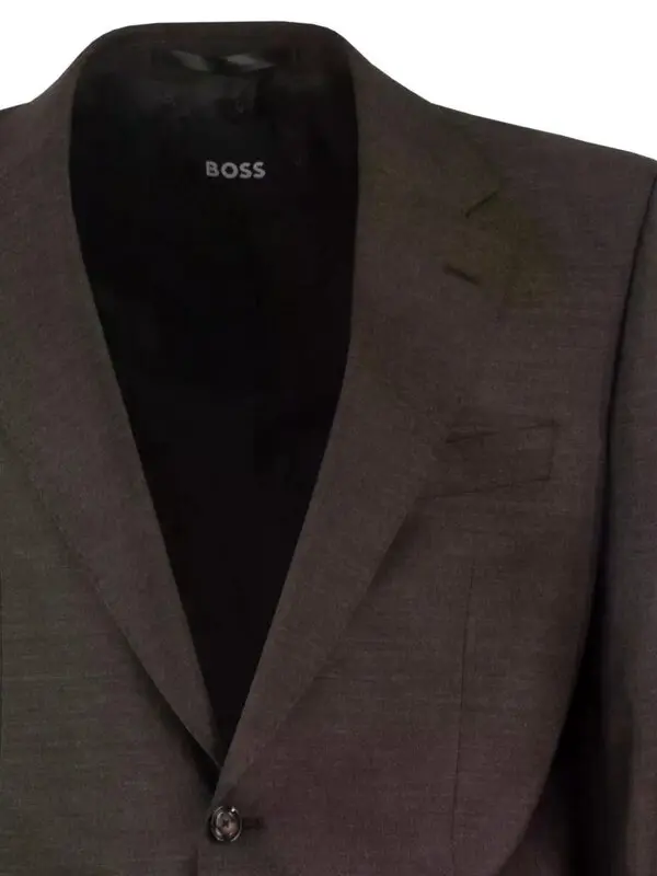 BOSS Two-piece Slim-fit Suit In Patterned Stretch Wool