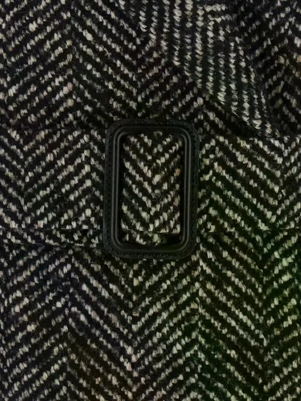 Tagliatore Herringbone Belted Coat