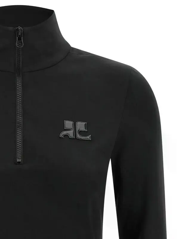COURREGES Second Skin Logo-patch Sweater