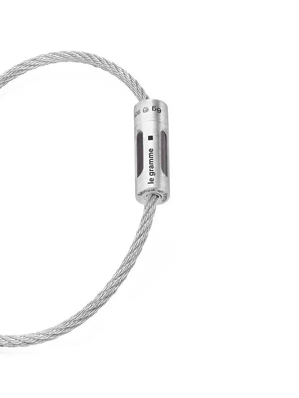 Le Gramme Punched Cable Bracelet