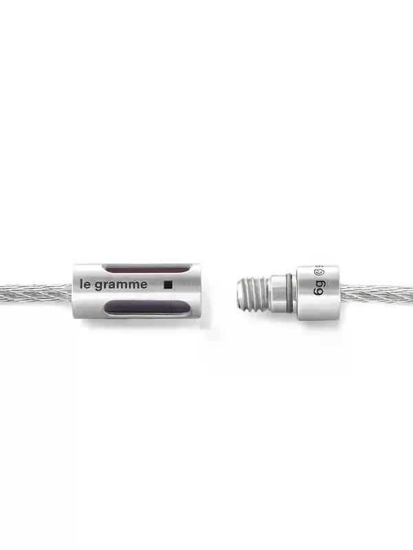 Le Gramme Punched Cable Bracelet