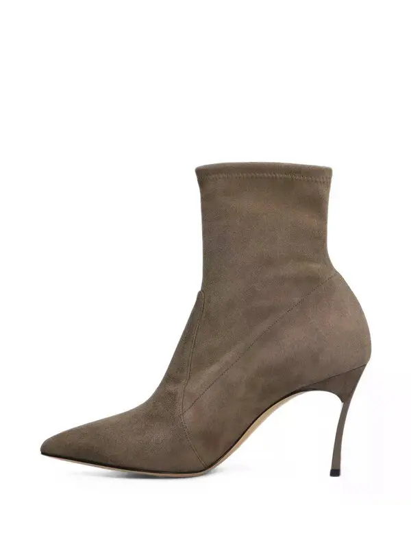 Casadei Pointed-toe Ankle Boots - Brown