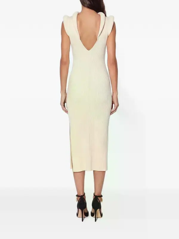 Elisabetta Franchi Knit Dress With 3d Details