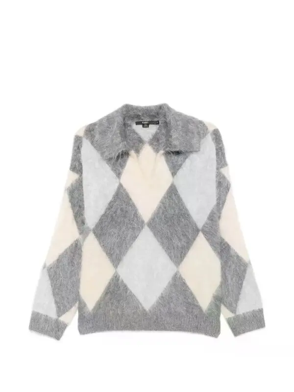 Seventy Argyle Intarsia-knit Sweater