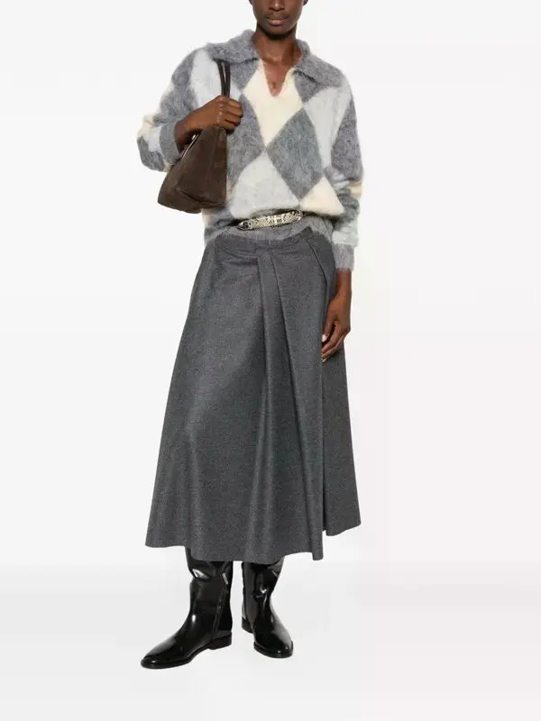 Seventy Argyle Intarsia-knit Sweater