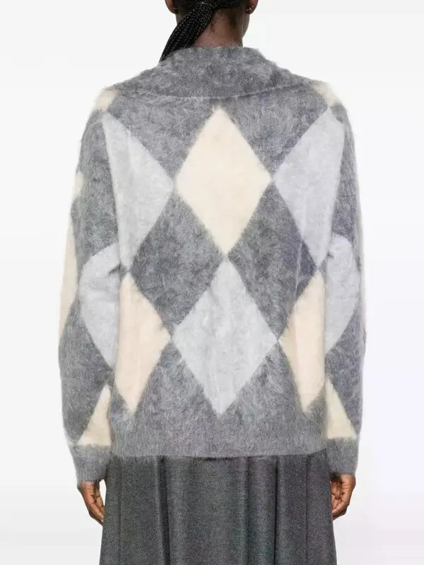 Seventy Argyle Intarsia-knit Sweater