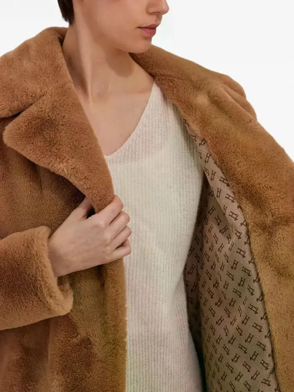 Herno Faux-fur Lapel-collar Coat