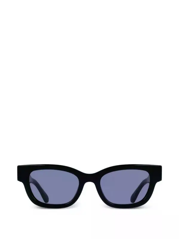 FERRAGAMO Gancini Rectangle-frame Sunglasses - Black