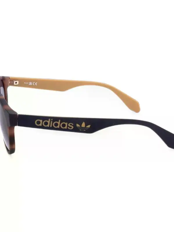 Adidas Tortoiseshell-effect Round-frame Sunglasses