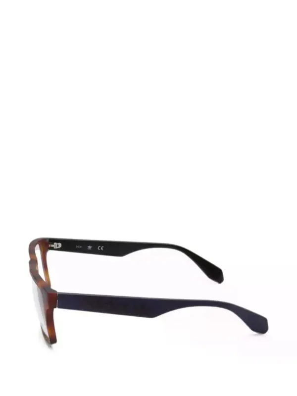 Adidas Tortoiseshell-effect Rectangle-frame Glasses