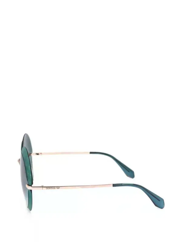 Adidas Round-frame Logo-print Sunglasses