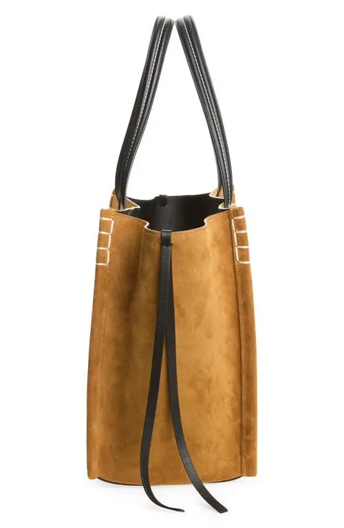 JW Anderson Loafer Cabas Leather Tote - Brown 600