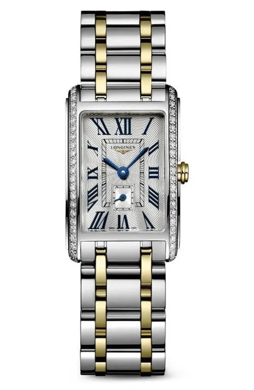 LONGINES Dolcevita Diamond Rectangle Bracelet Watch