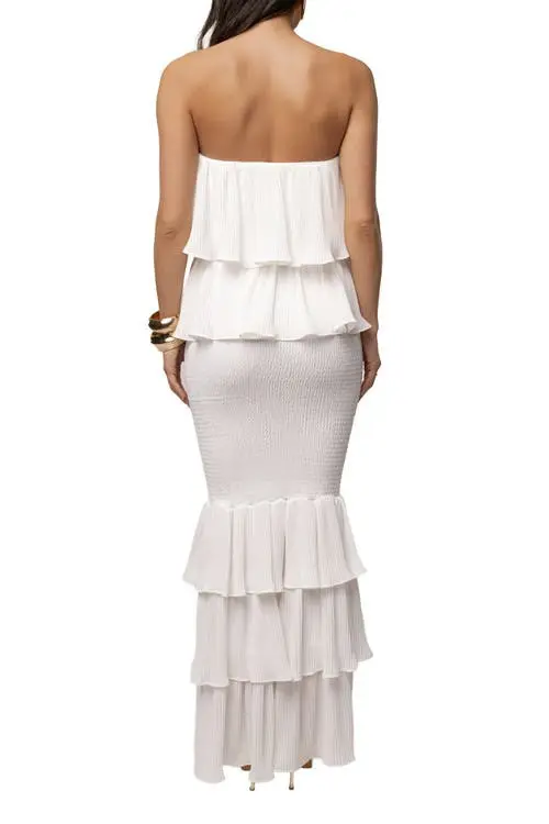 JLUXLABEL Casa Blanca Ruffle Dress