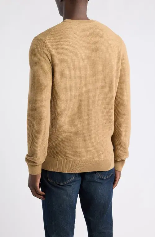 BOSS Ludino Wool Crewneck Sweater - Med Beige