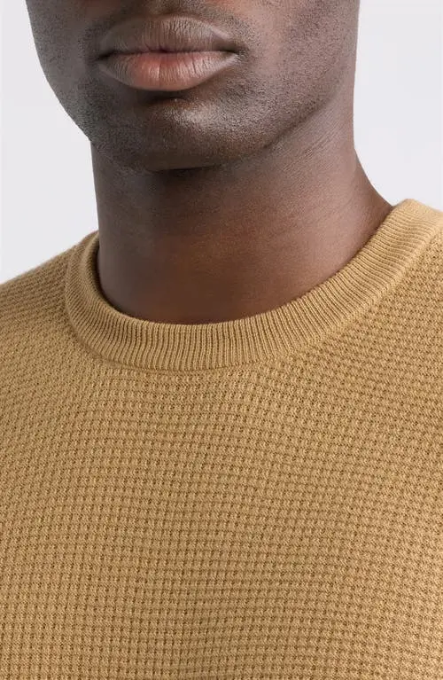 BOSS Ludino Wool Crewneck Sweater - Med Beige