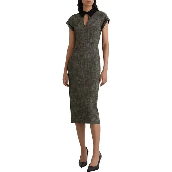 REISS Ava Keyhole Sheath Dress