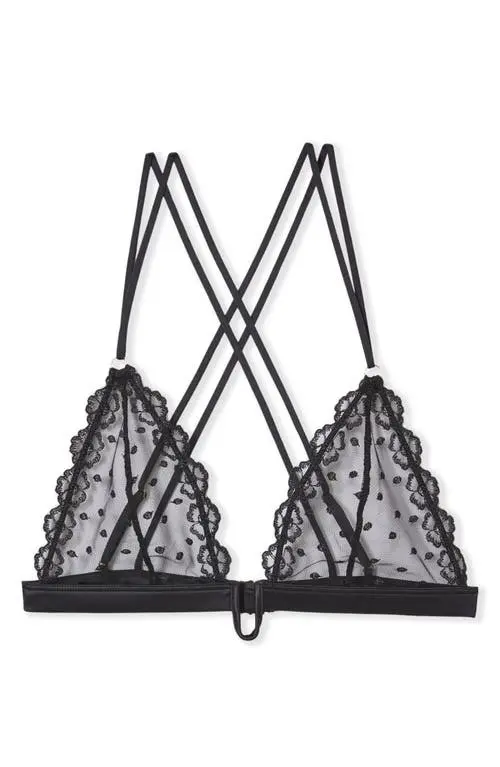 ETAM Eloa Embroidered Triangle Bikini Top