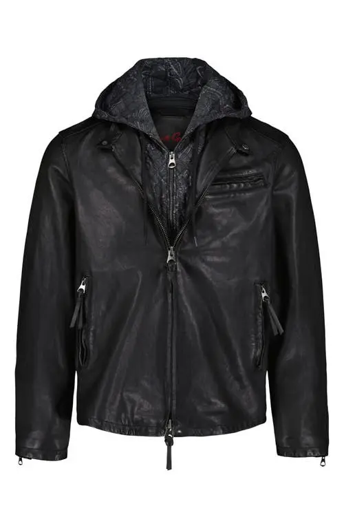 Robert Graham Punch Leather Jacket