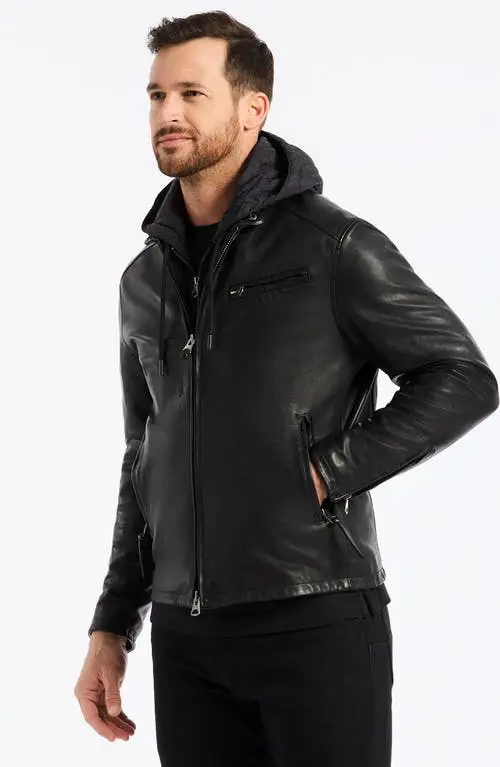 Robert Graham Punch Leather Jacket