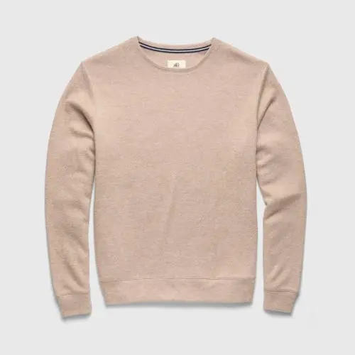 SURFSIDE SUPPLY CO. Butch Cashmist Crewneck - Camel Heather