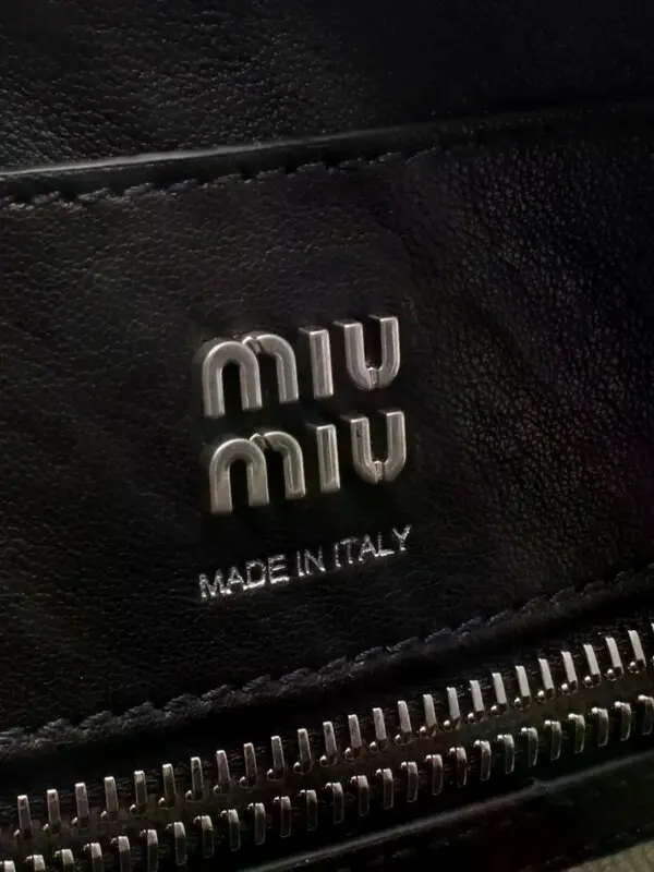Miu Miu 2020-2026 Leather Vivant Satchel - Black