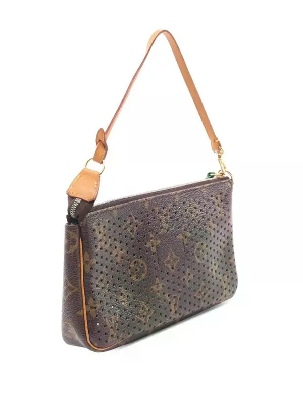 LOUIS VUITTON 2016 Monogram Perforated Pochette Accessoires Shoulder Bag