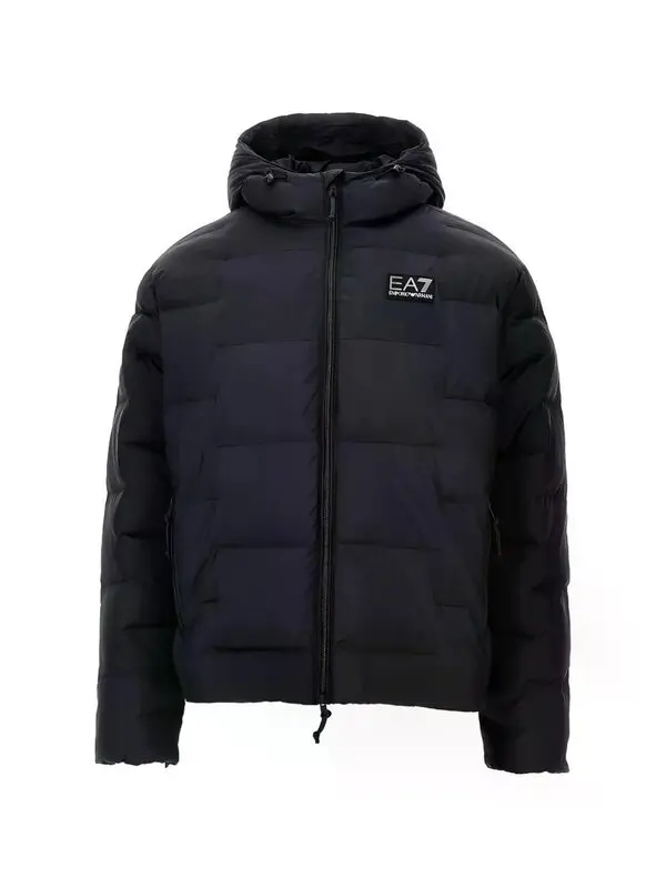 EA7 Logo-patch Quilted Jacket