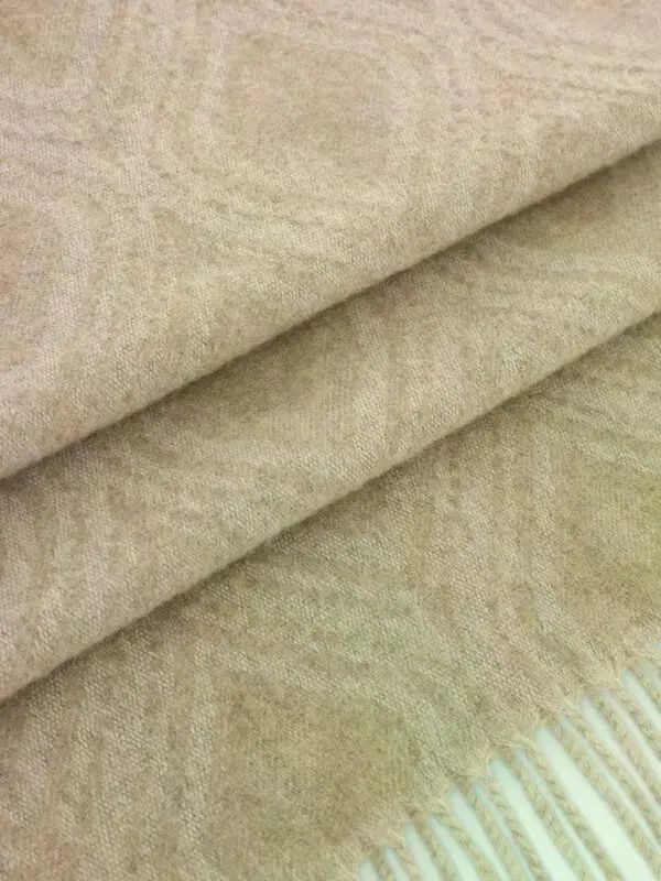 Boggi Milano Scarf With Geometric Motif In Cashmere Blend