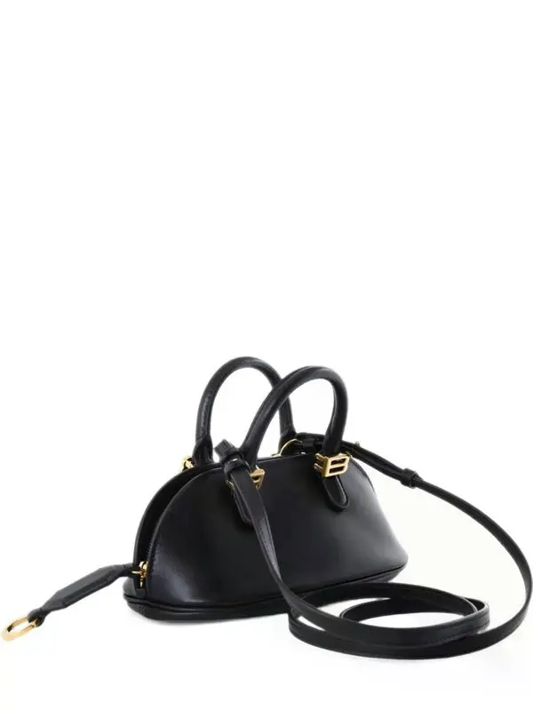 Balenciaga Nano Bolero Logo-plaque Leather Tote Bag - Black