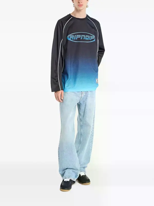 RIPNDIP Gradient-effect Raglan-sleeve T-shirt