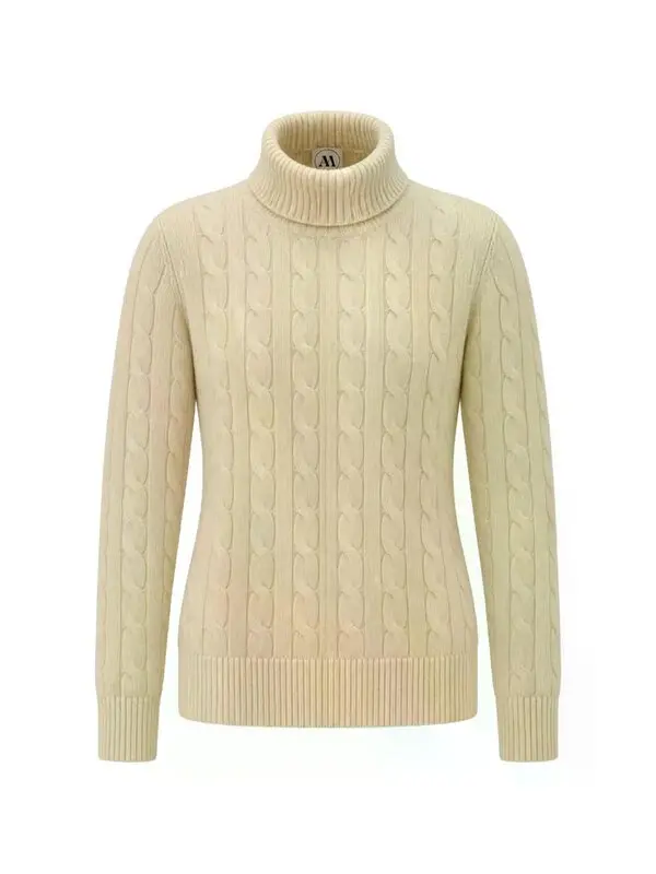 ANDRÈ MAURICE Cable-knit Roll-neck Sweater