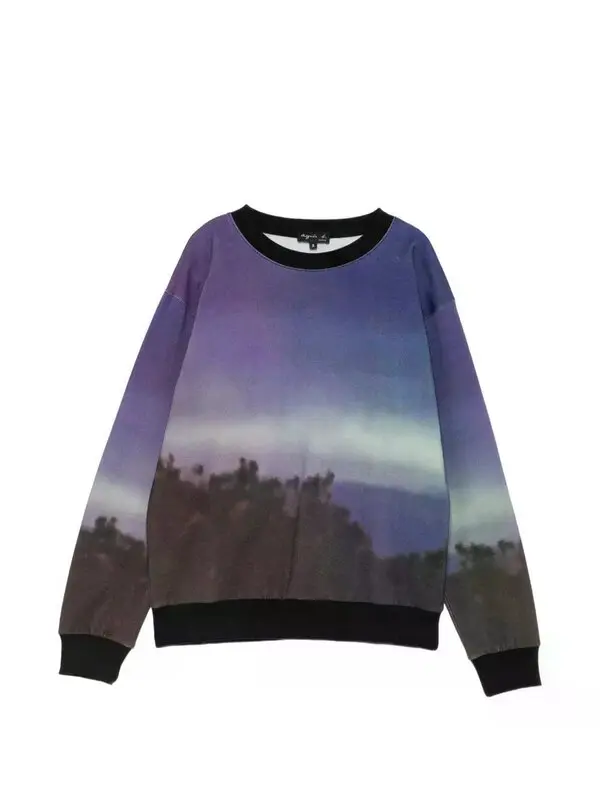 AGNES B. Landscape-print Sweatshirt