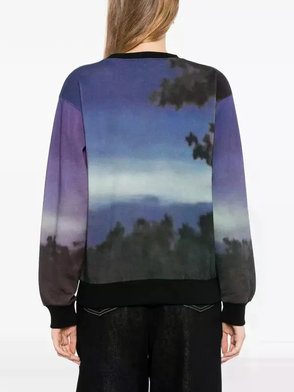AGNES B. Landscape-print Sweatshirt