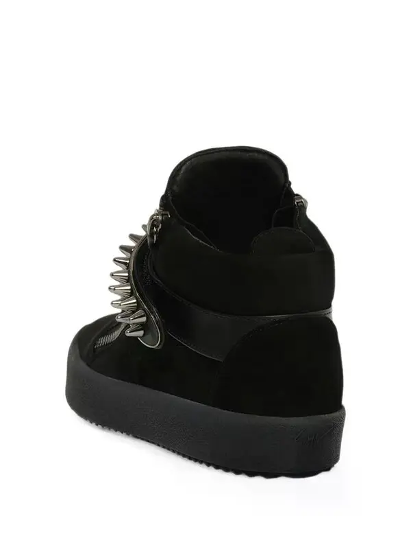 GIUSEPPE ZANOTTI Camoscio Spike-details Sneakers