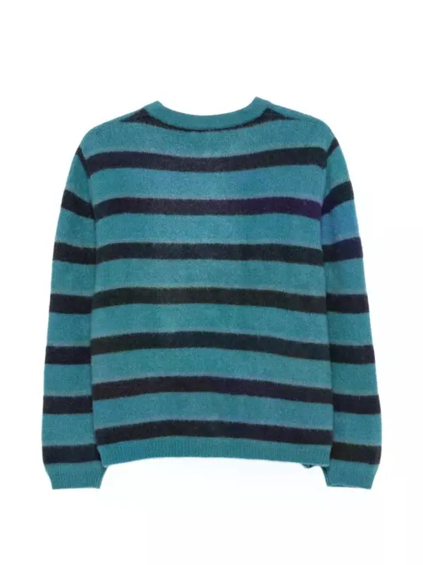 LISKA Striped Button-front Sweater