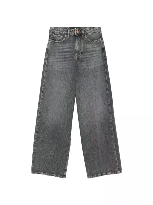 3x1 Washed Wide-leg Jeans