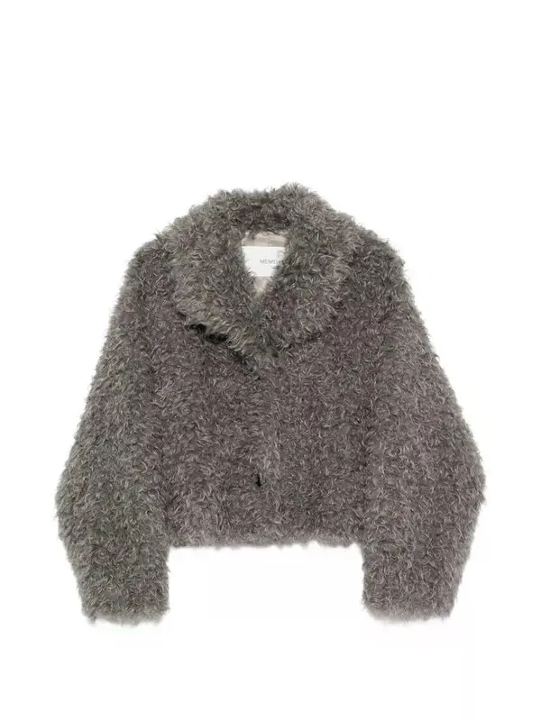 MEIMEIJ Faux-fur Cropped Coat - Grey