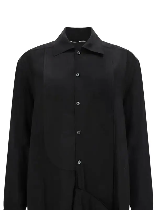 JW Anderson Asymmetric Draped Shirt Mini Dress
