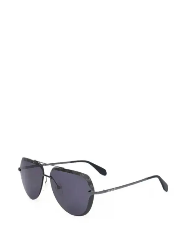 Adidas Monogram-print Pilot-frame Sunglasses