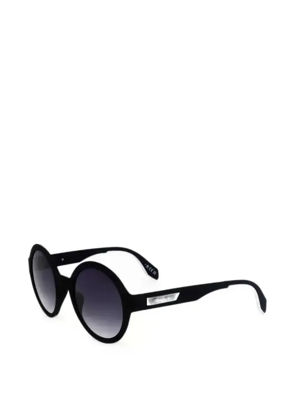 Adidas Round-frame Logo-plaque Sunglasses