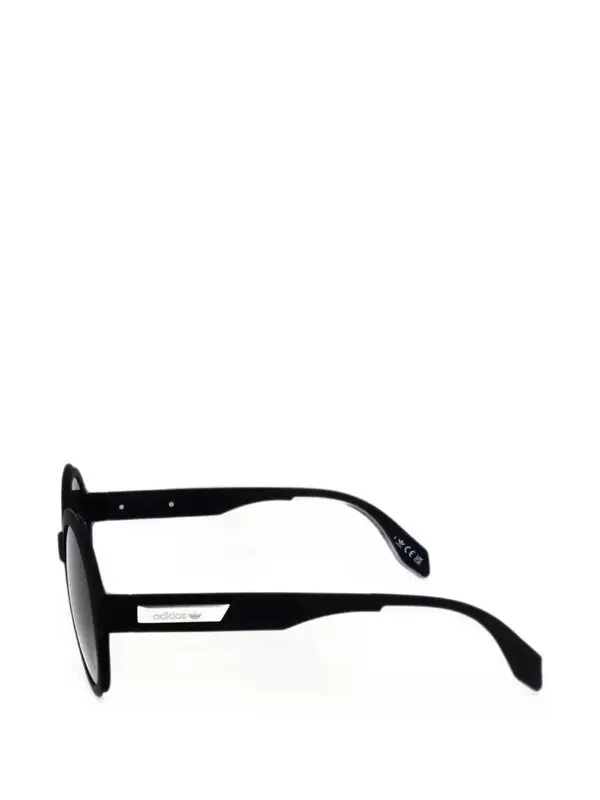 Adidas Round-frame Logo-plaque Sunglasses