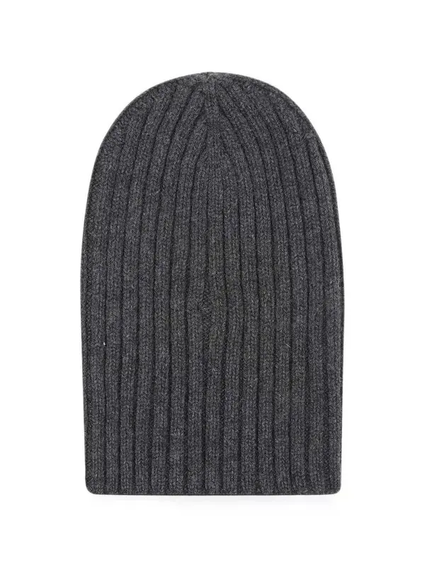 ARAGONA Ribbed-knit Cashmere Beanie Hat