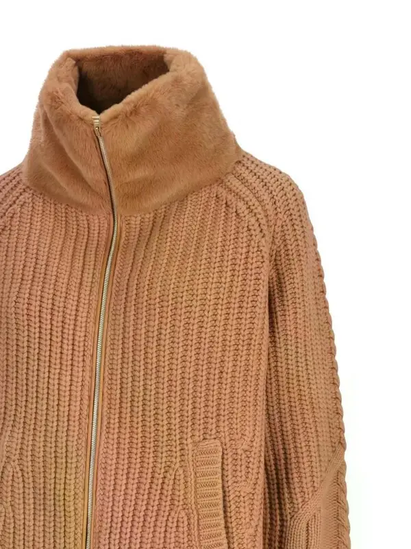 Herno Cable-knit Zip-fastening Cardigan