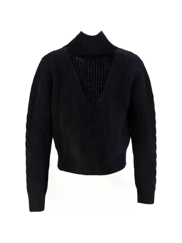 SHIRTAPORTER Cable-knit Cut-out Sweater