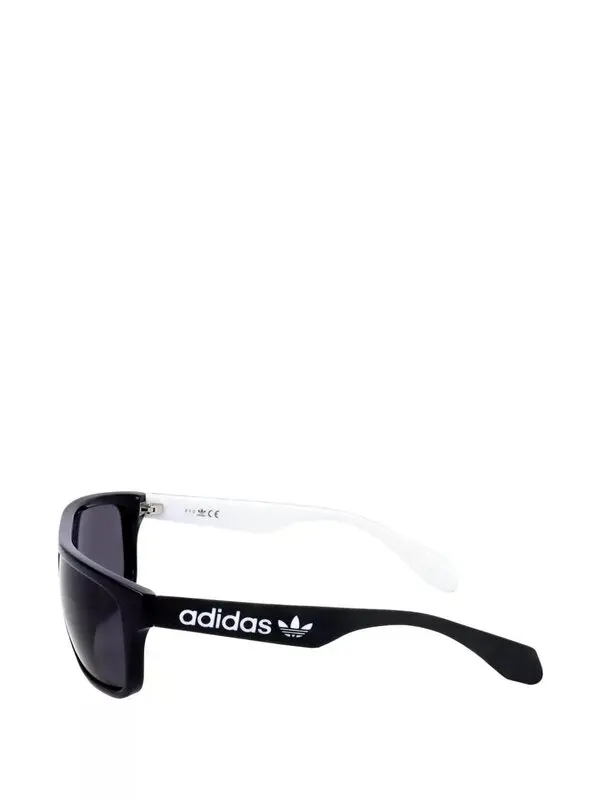 Adidas Logo-print Rectangle-frame Sunglasses